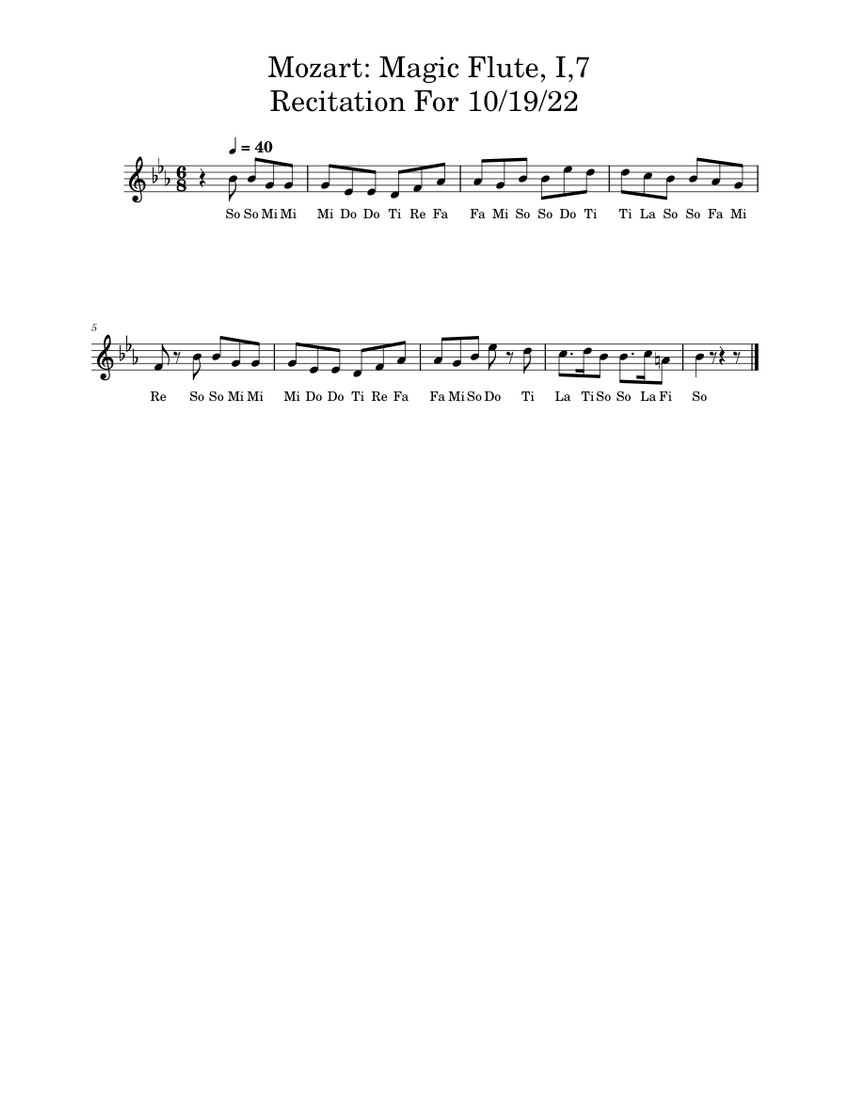 Mozart: Magic Flute, I,7 Sheet music for Piano (Solo) Easy | Musescore.com