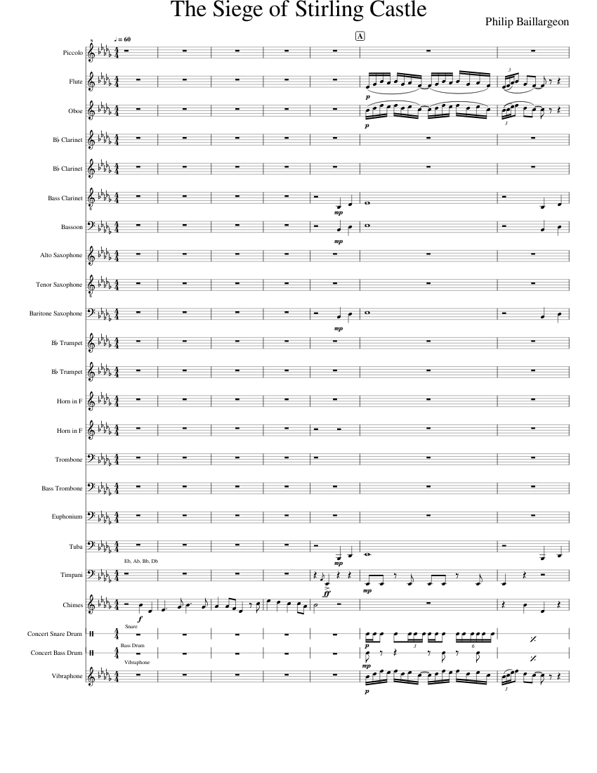 The Siege of Stirling Castle Sheet music for Trombone, Euphonium, Tuba ...