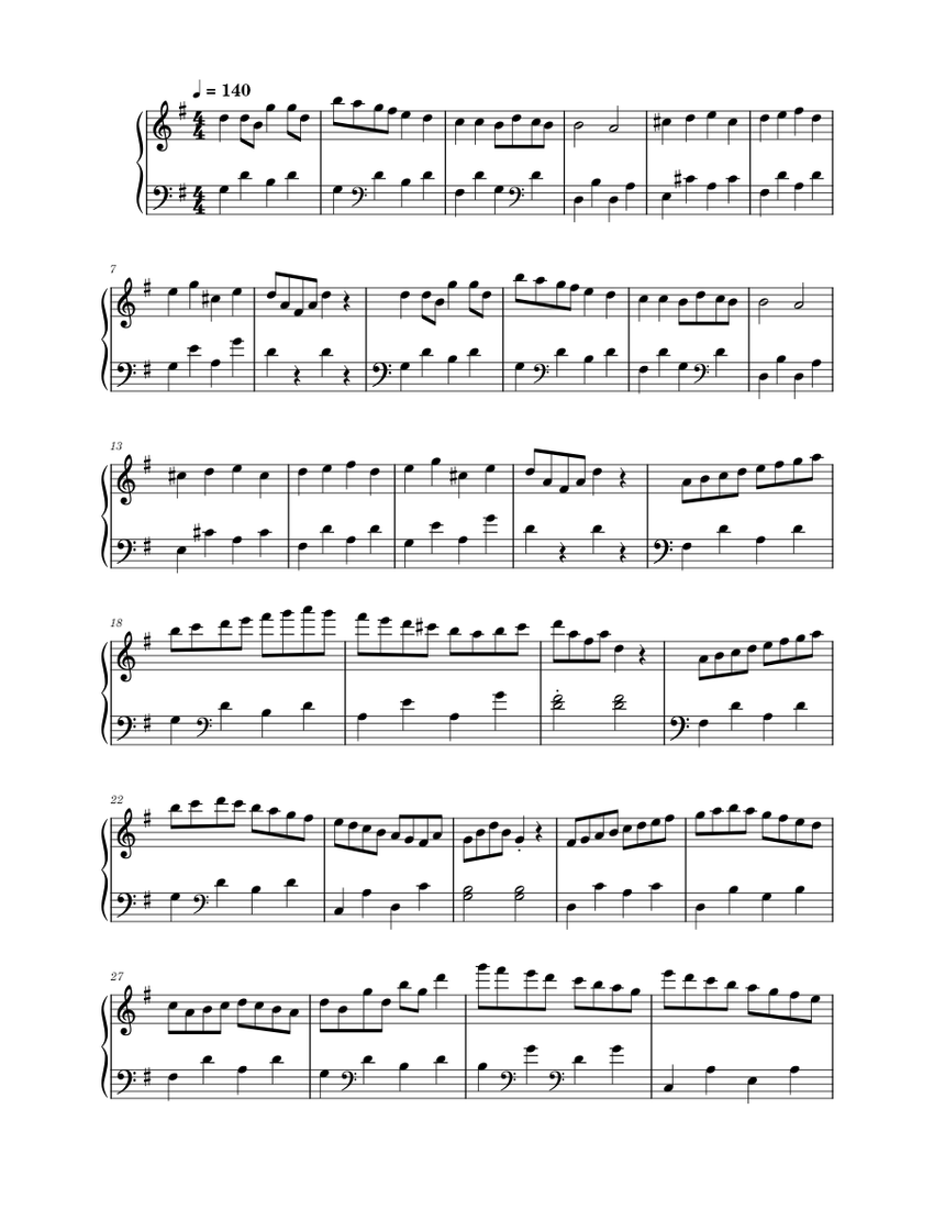 Progressive Exercises For Carillon Op.2 No.5 Sheet music for Piano ...