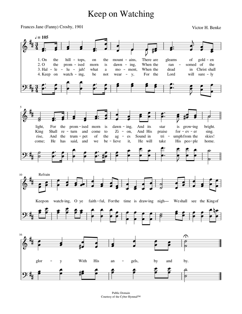 Keep on watching - Victor H. Benke Sheet music for Piano (Piano Duo ...