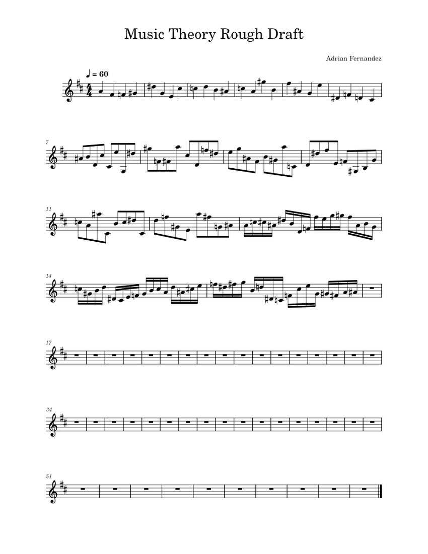 Music_Theory_Rough_Draft Sheet music for Piano (Solo) Easy | Musescore.com