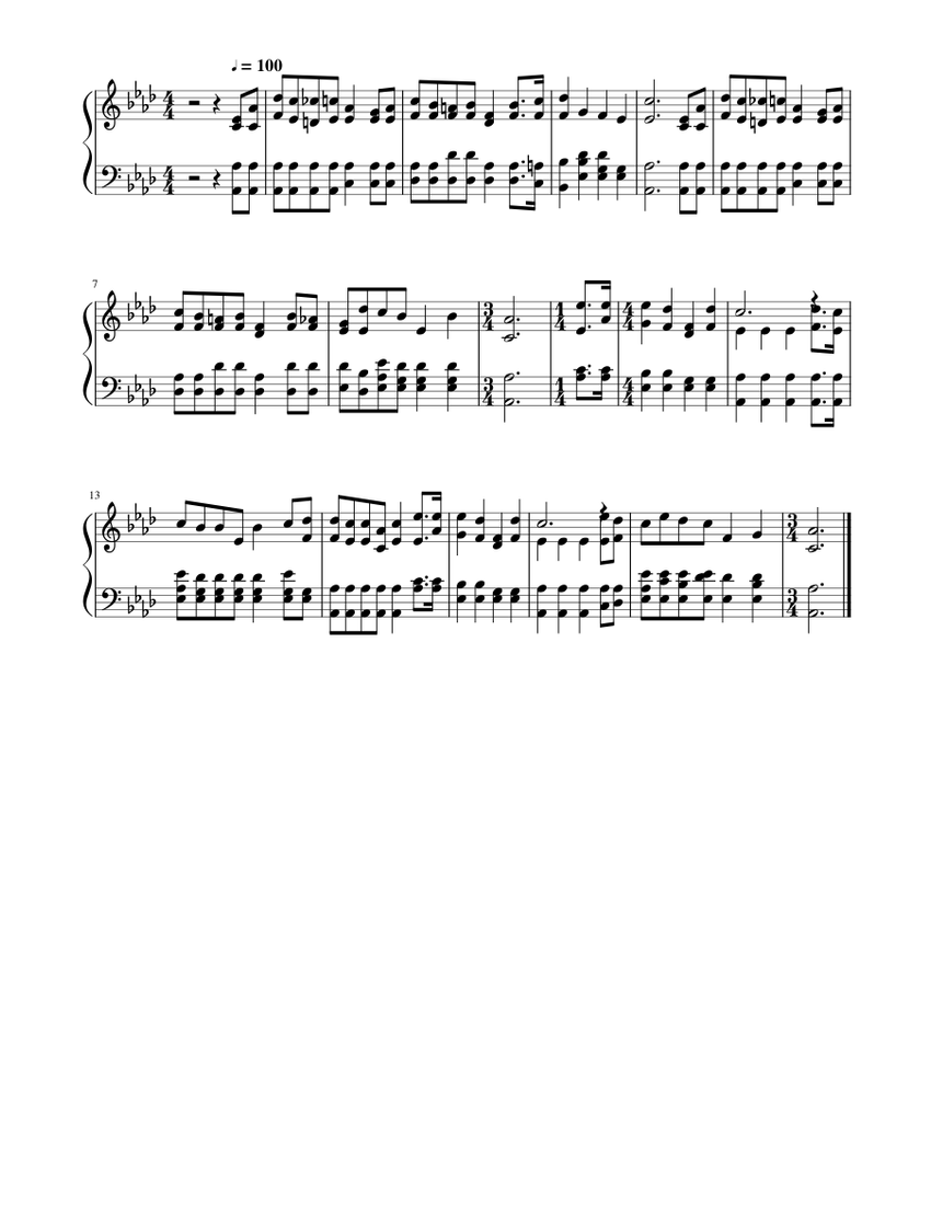 You can make the pathway bright - J. M. Dungan - piano tutorial