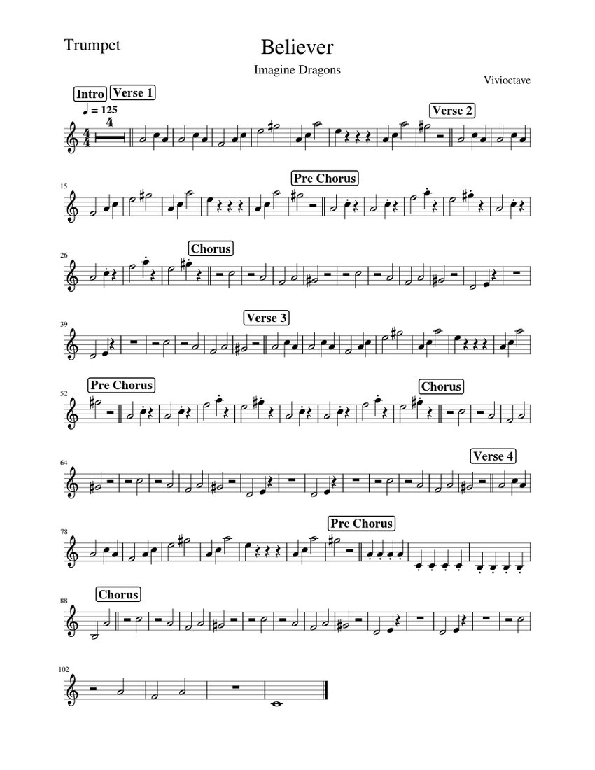Believer – Imagine Dragons Believer - Imagine Dragons Mini Orchestra ...