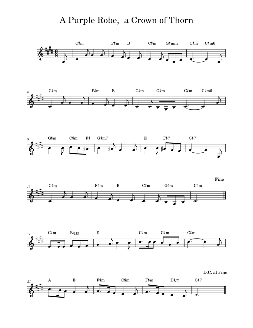 A Purple Robe, A Crown of Thorn – David G Wilson A Purple Robe, a Crown ...