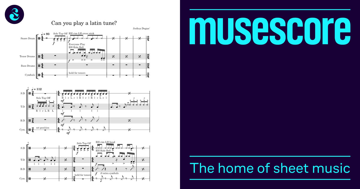 Can you play a Latin tune? – duguemusic13 Sheet music for Tuba ...