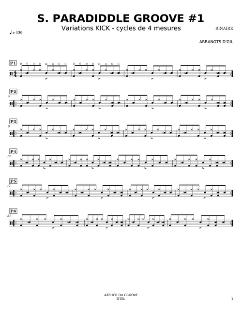 paradiddle backing track