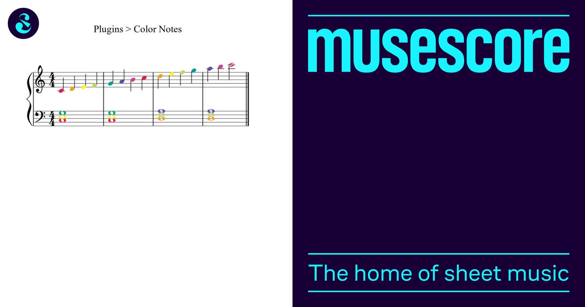Plugins > Color Notes Sheet Music for Piano (Solo) Easy | MuseScore.com
