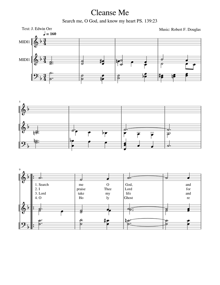 Cleanse Me Sheet music for Piano, Violin (Mixed Trio) | Musescore.com
