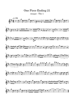 Play Official version of The 1 Sheet Music by muque for Piano ...