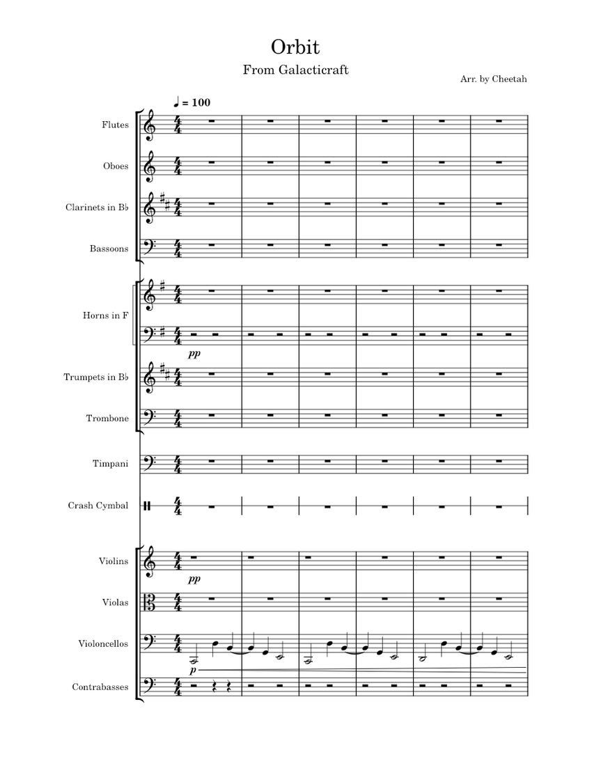 Orbit Sheet music for Trombone, Flute, Oboe, Bassoon & more instruments ...