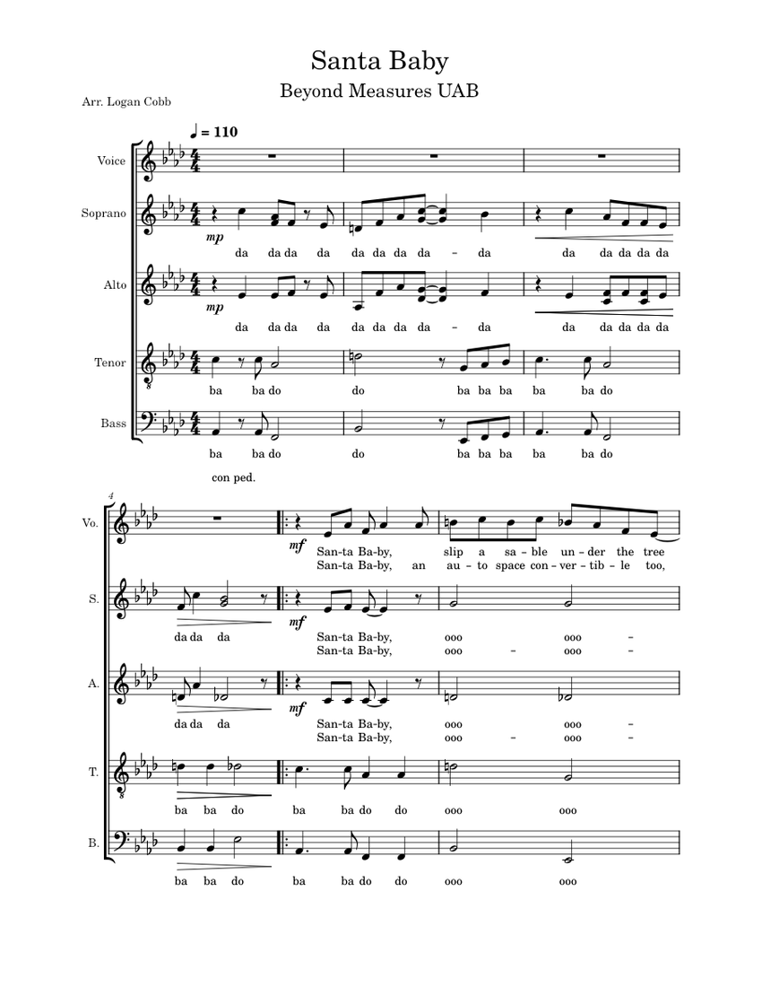 Santa Baby - piano tutorial