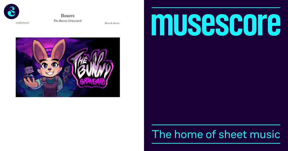 Boxers- The Bunny Graveyard Sheet music for Piano (Solo) Easy ...