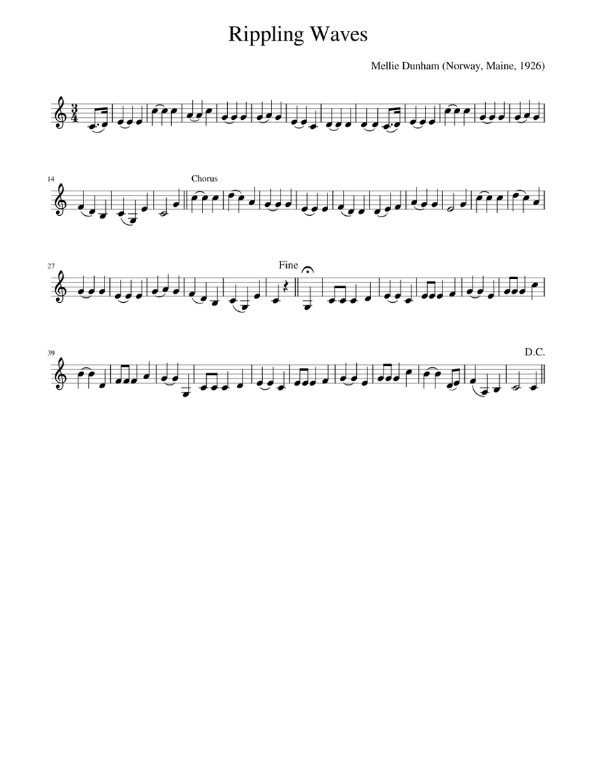 Rippling Waves Sheet music for Piano (Solo) Easy | Musescore.com