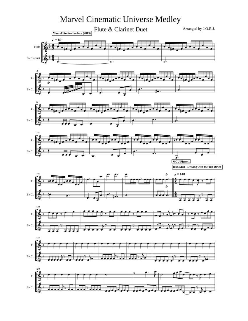 Marvel Cinematic Universe Infinity Saga Medley - Various Composers ...