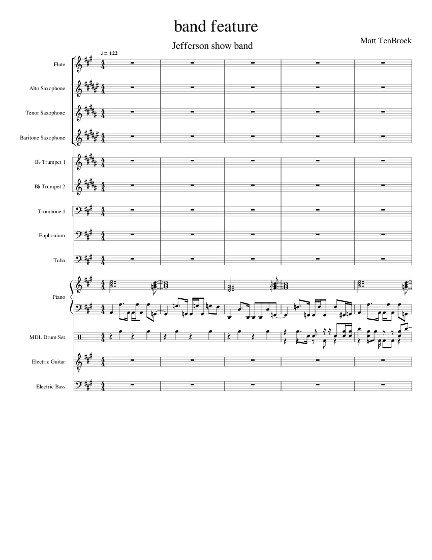 band_feature Sheet music for Piano, Trombone, Euphonium, Tuba & more ...