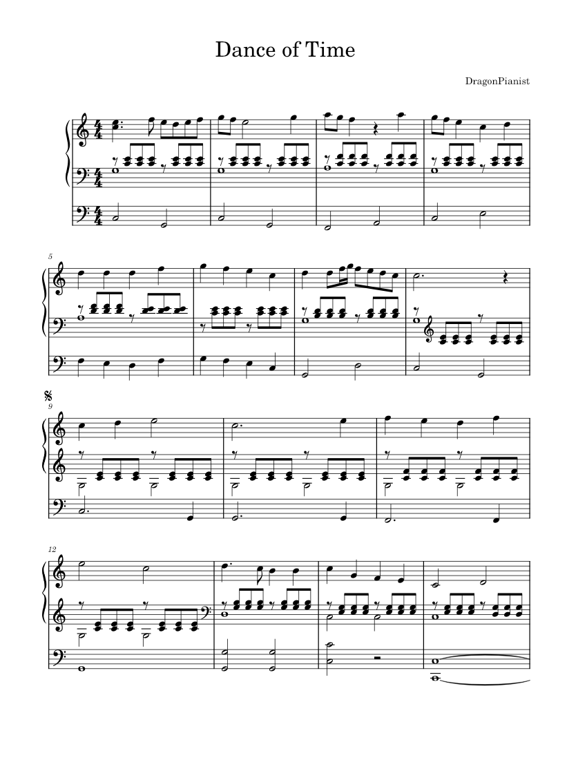 Dance of Time Sheet music for Organ (Solo) | Musescore.com
