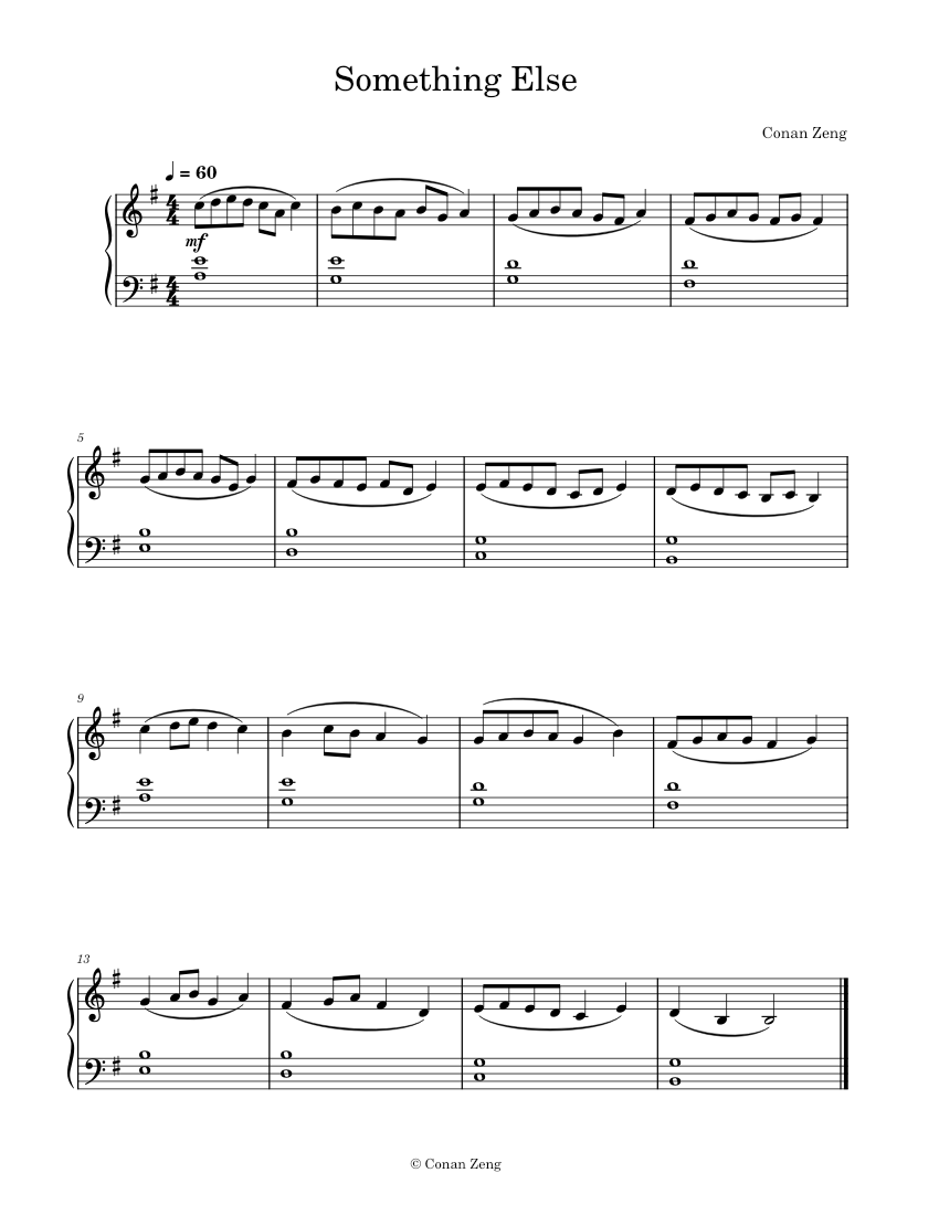 Something Else - piano tutorial