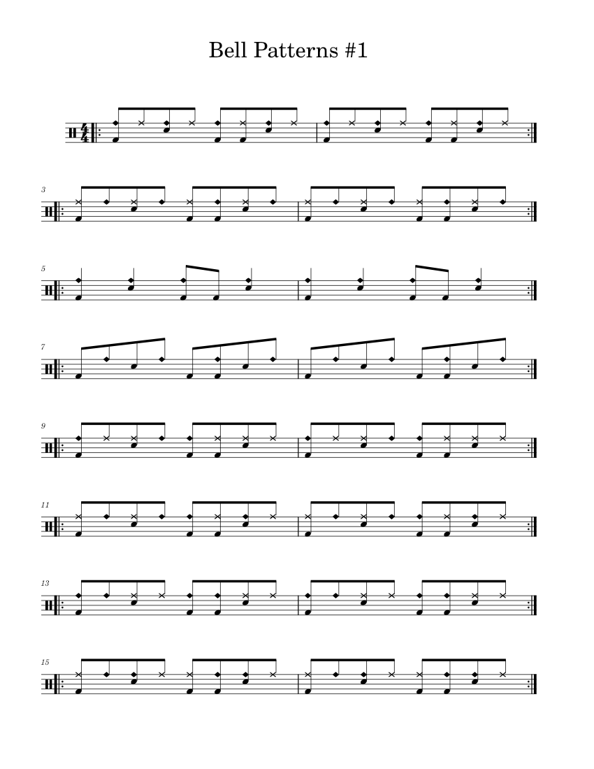 Bell_Patterns_#1 - piano tutorial