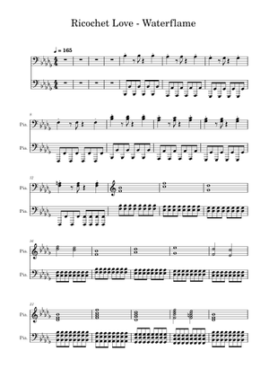 Ricochet Love (Amethyst - Geometry Dash) - Waterflame Sheet Music for ...