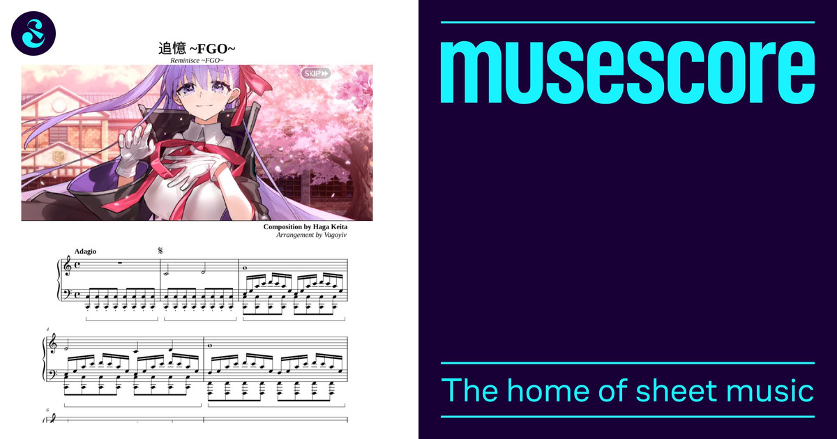 追憶_~FGO~ Sheet music for Piano (Solo) | Musescore.com