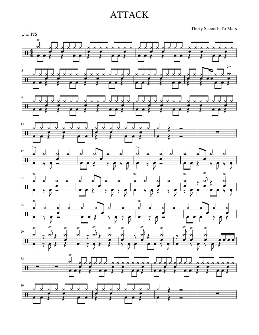 ATTACK - piano tutorial