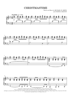 Christmastime – Michael W. Smith (Arr. Lloyd Larson) Sheet Music with ...