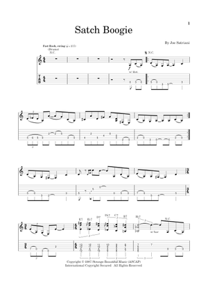 Play Official version of Satch boogie Sheet Music by Joe Satriani for ...
