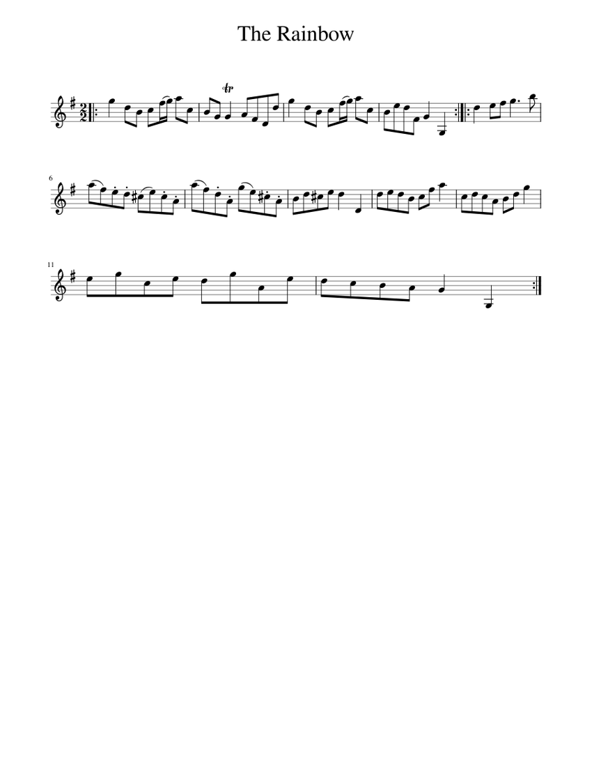 The Rainbow Sheet music for Piano (Solo) Easy | Musescore.com