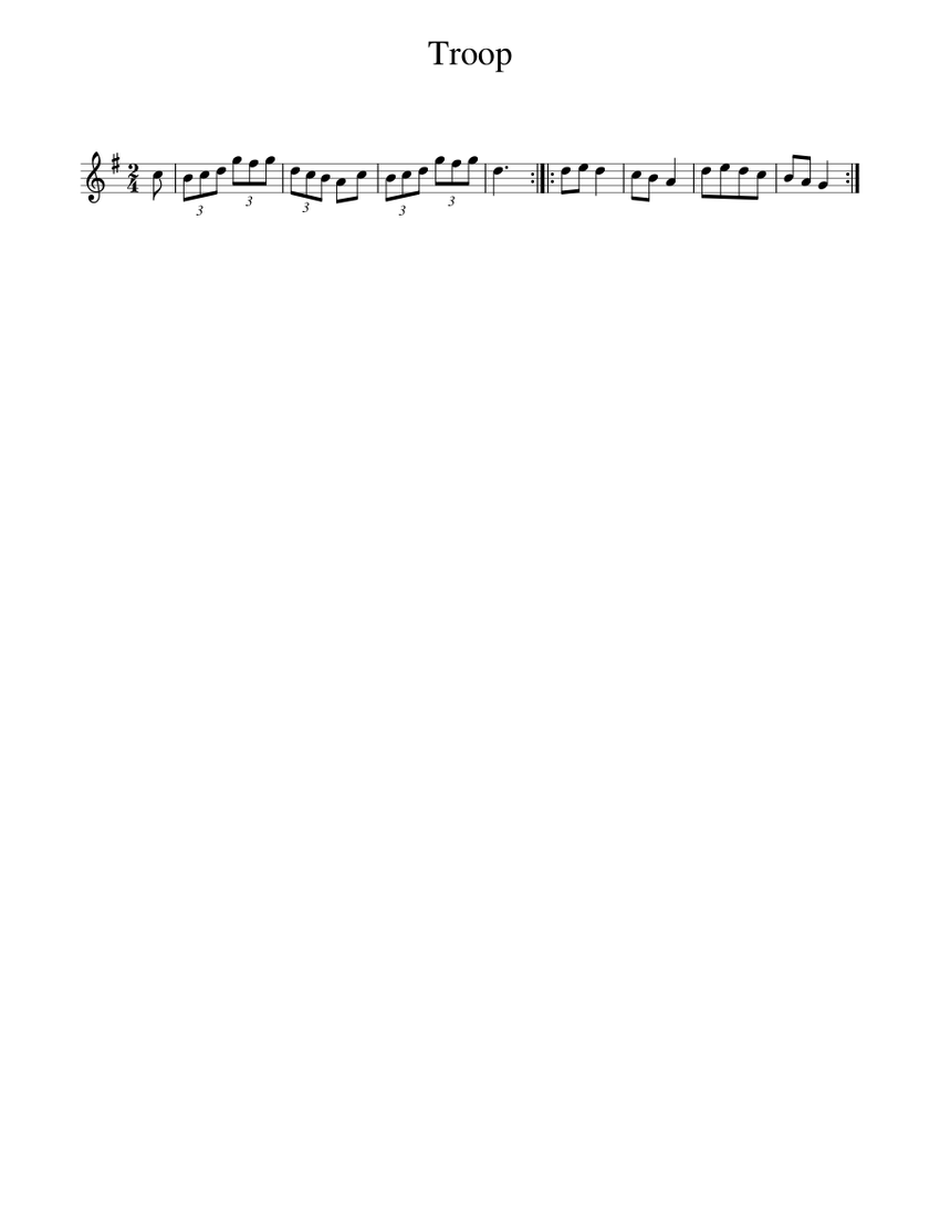 Troop Sheet music for Piano (Solo) Easy | Musescore.com