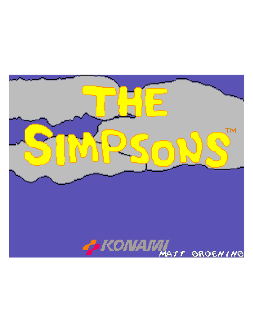 The Simpsons Arcade: Downtown Springfield OST Sheet music for Flute ...
