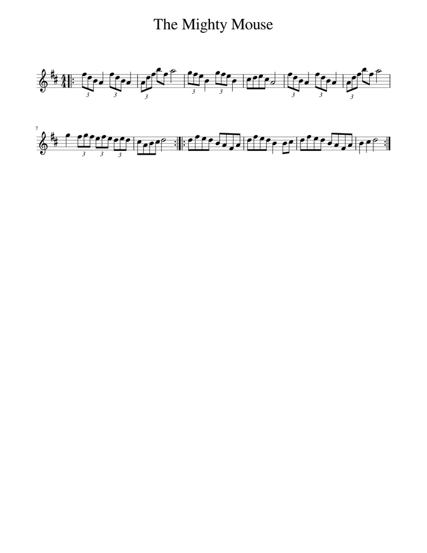 The Mighty Mouse Sheet music for Piano (Solo) Easy | Musescore.com