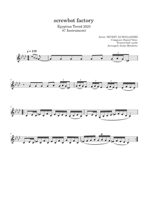 Play Official version of Screwbot factory Sheet Music by DJ HOLLANDEZ ...