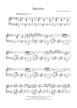 Take Five Bari Sax Solos The Definitive Guide To Saxophone Section