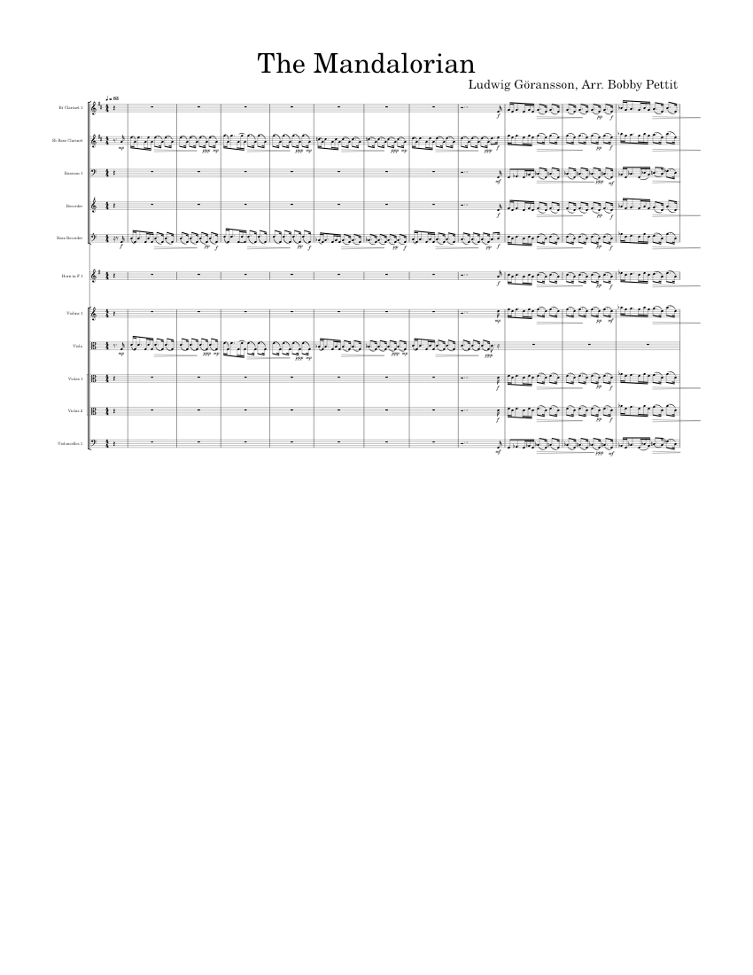 The Mandalorian – Ludwig Göransson Sheet music for Piano, Trombone ...