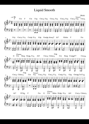 Liquid Smooth – Mitski Sheet Music for Piano, Violin, Viola, Cello ...