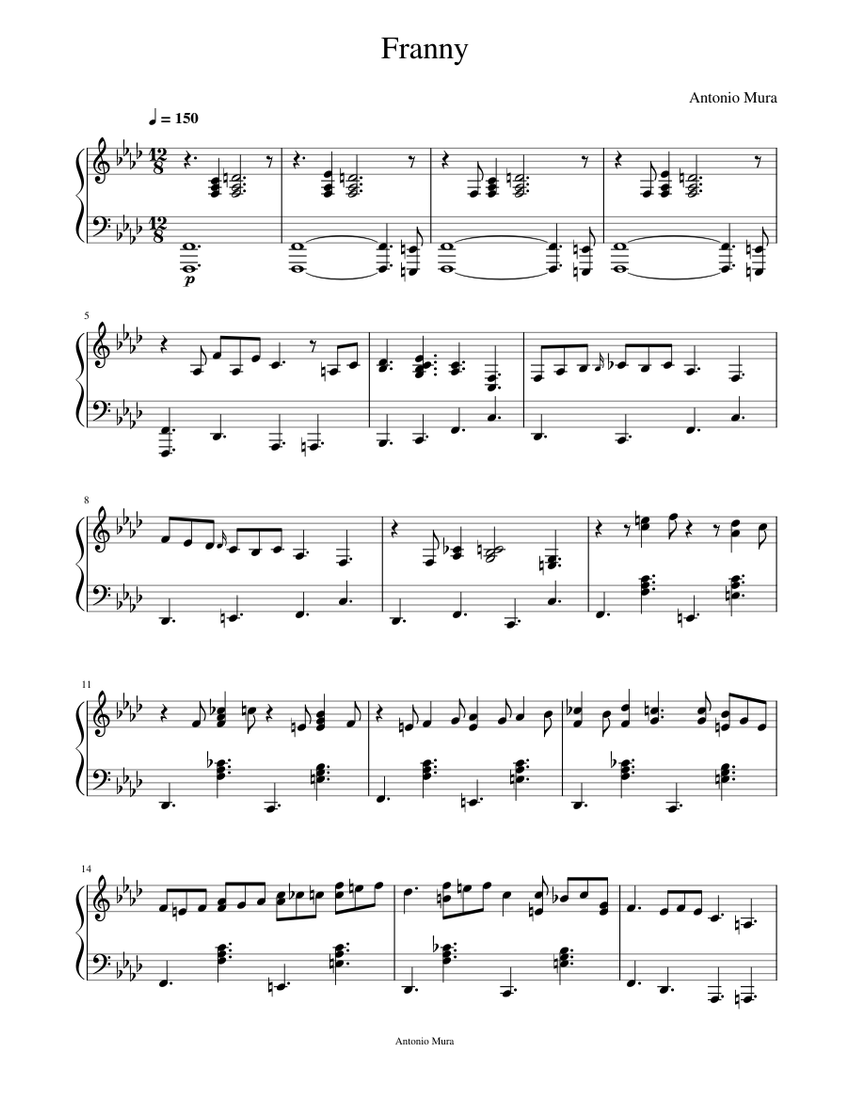 Daisy Sheet music for Piano (Solo) | Musescore.com