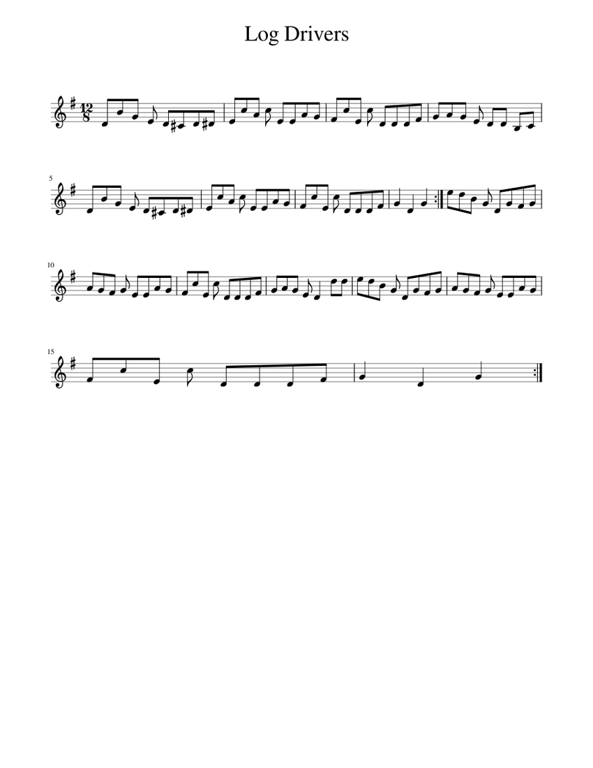 Log Drivers Sheet music for Piano (Solo) Easy | Musescore.com