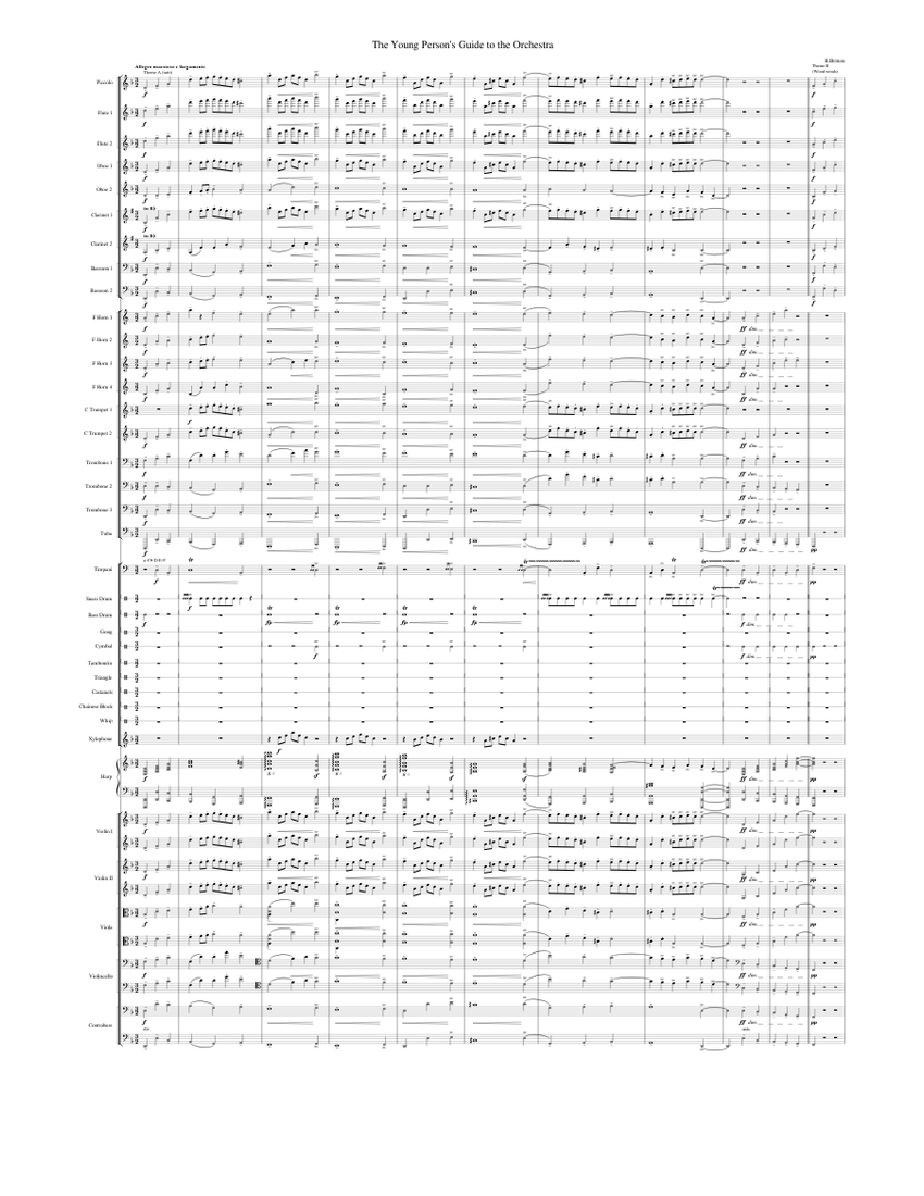 The_Young_Person's_Guide_to_the_Orchestra Sheet Music for Trombone ...