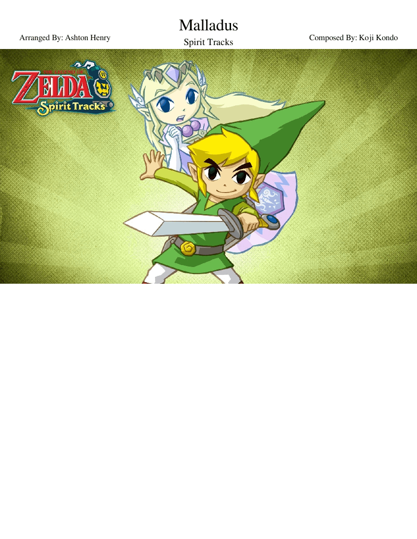 Malladus (with Duet) - The Legend of Zelda: Spirit Tracks Sheet Music ...