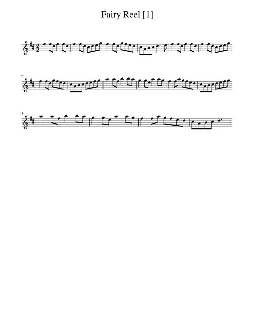 Fairy Reel Sheet music for Piano (Solo) Easy | Musescore.com