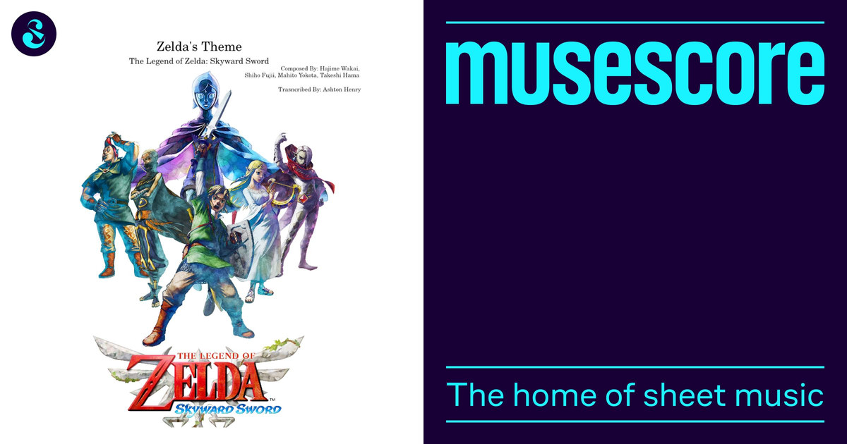 Zelda's Theme - The Legend of Zelda: Skyward Sword Sheet Music for Flute, Oboe, Bassoon, Harp ...