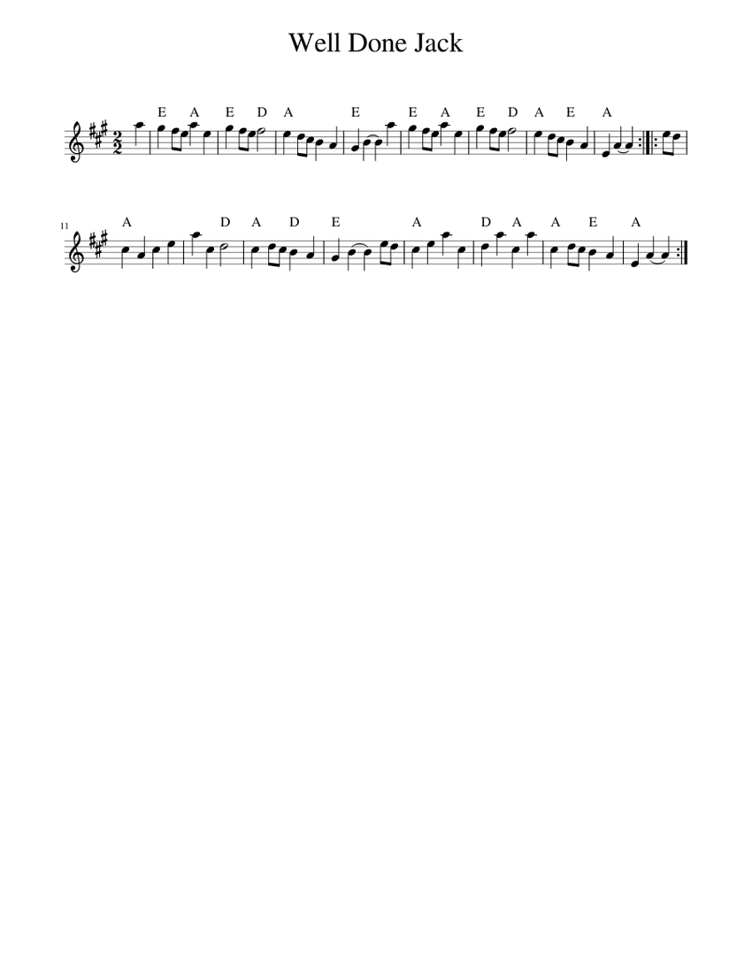 Well Done Jack Sheet music for Piano (Solo) Easy | Musescore.com