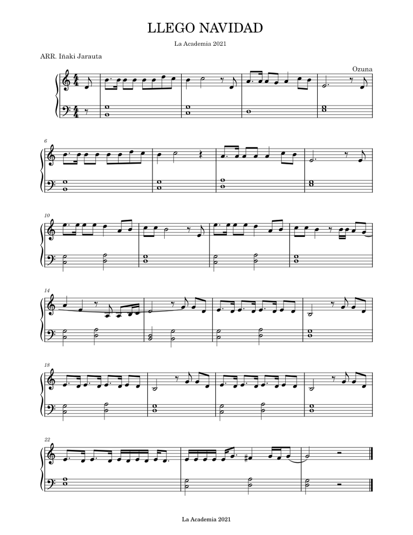 Llegó la Navidad – Ozuna & Generación Escogida Ft. Christian Nieves ...