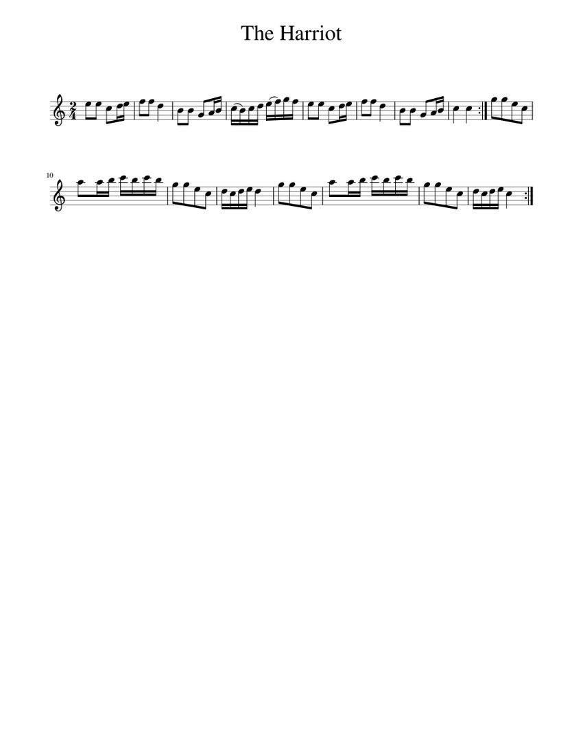 The Harriot Sheet music for Piano (Solo) Easy | Musescore.com