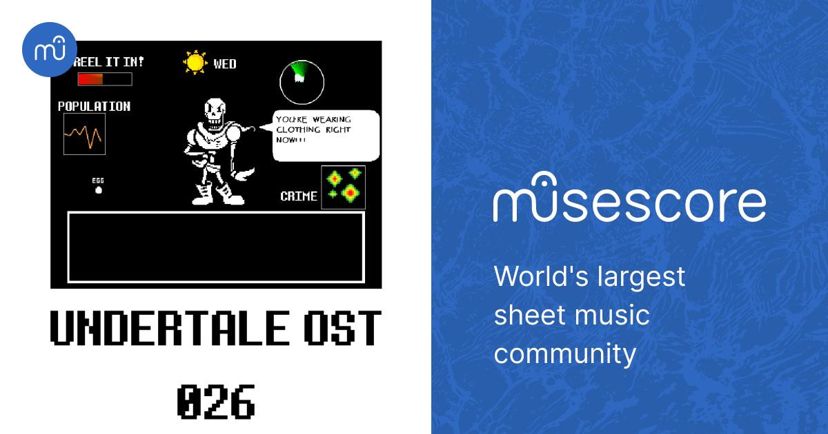 Dating Tense! – Toby Fox / Undertale OST : 026 [Musescore 4] Sheet ...