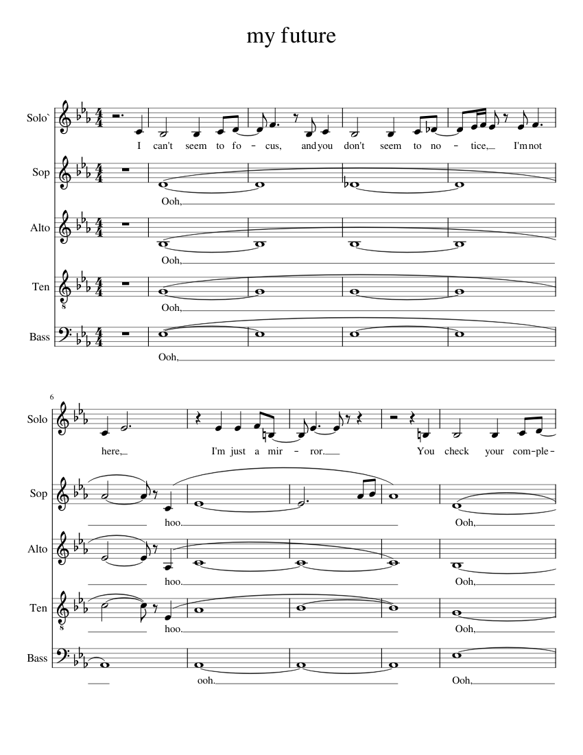 my future Sheet music for Piano (A Capella) | Musescore.com