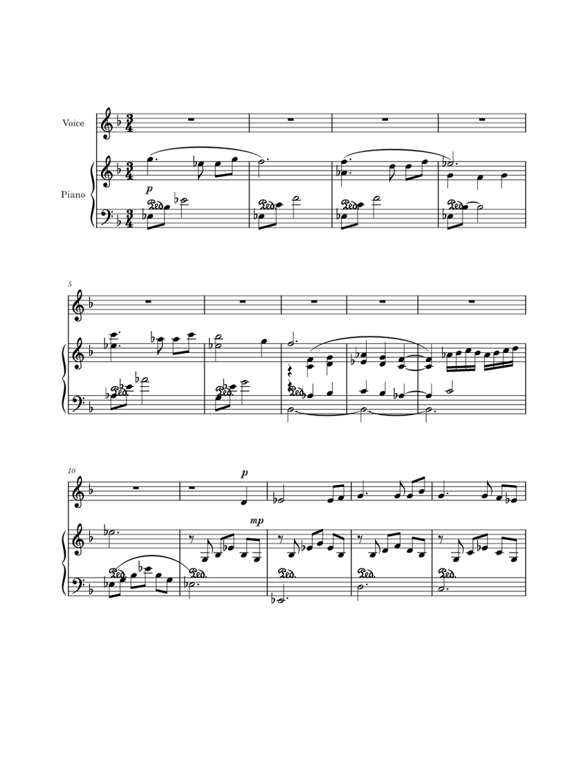 Rondo Sheet music for Piano, Vocals (Piano Duo) | Musescore.com
