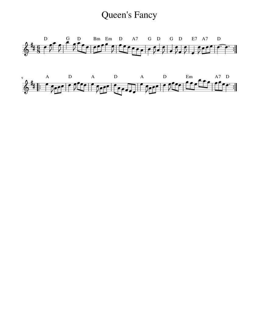 Queen's Fancy Sheet music for Piano (Solo) Easy | Musescore.com