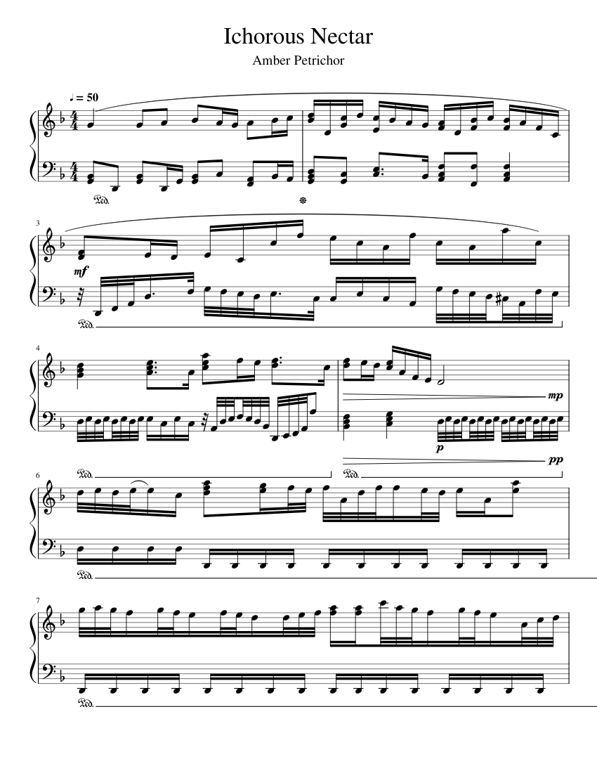 Ichorous Nectar Sheet music for Piano (Solo) | Musescore.com