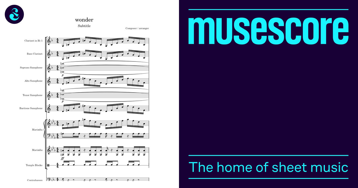 Wonder – Adrian Orozco – adrianmargi4 – adrianmargi4 Sheet Music for ...